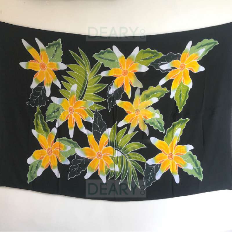 Jual Kain Sarung Pantai Lukis Tebal Khas Bali Motif Floral Tanpa Rumbai ...