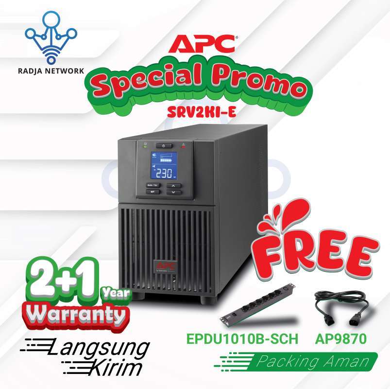 Jual Ups Apc Online 2kva 2000va 1800w Srv2ki-e Easy Ups Tower Online Di Seller Radja Network ...