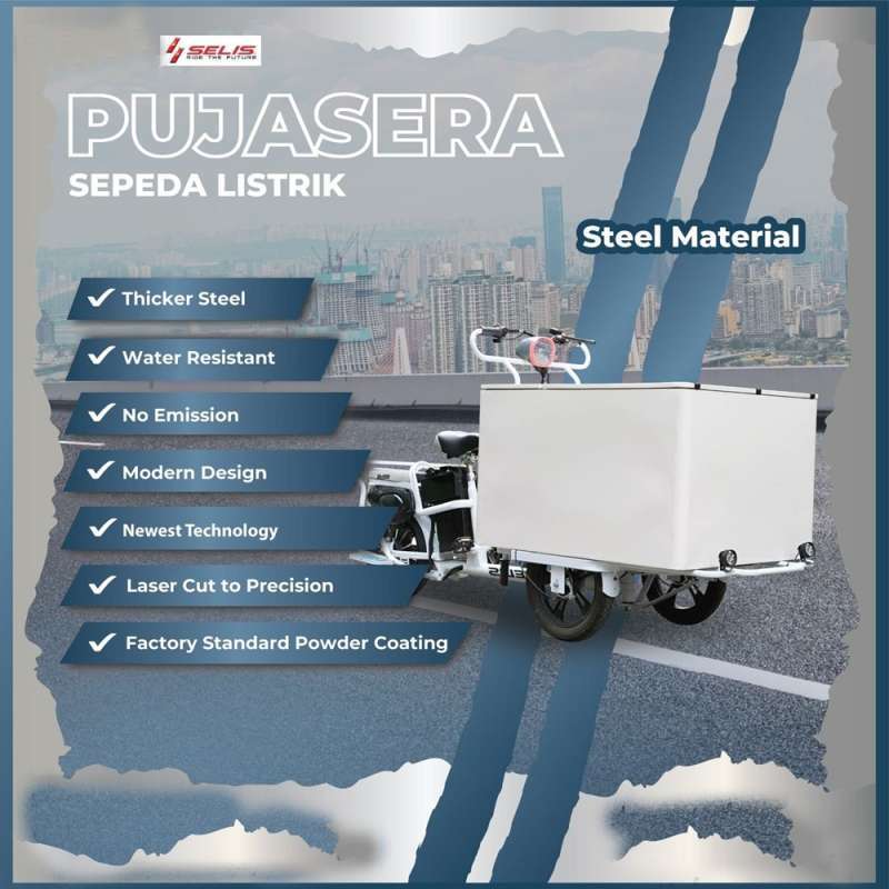 Promo Gerobak Listrik Selis Pujasera 2 Dengan Power Motor 800w Battery ...