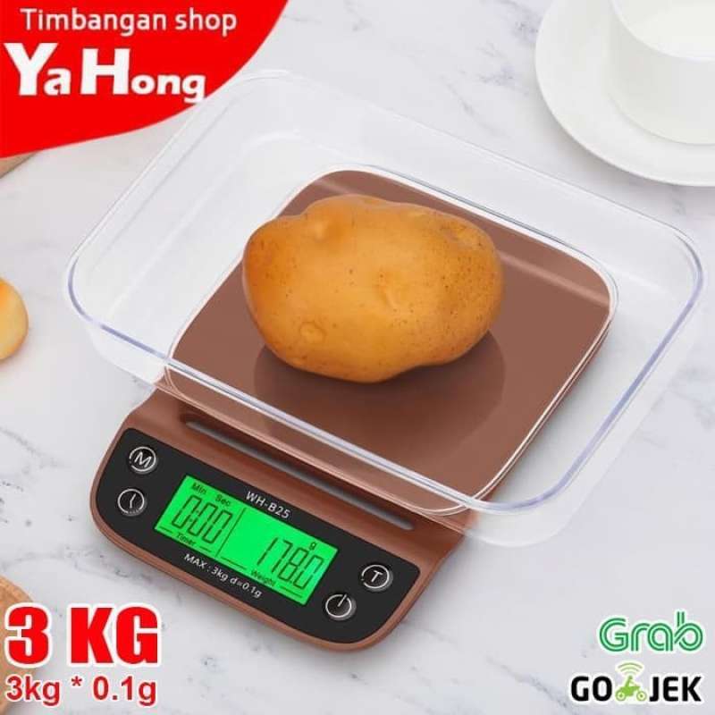 Promo Timbangan Meja Digital V60 Timer Sanbei Coffee Drip Scale 3kg*0 ...