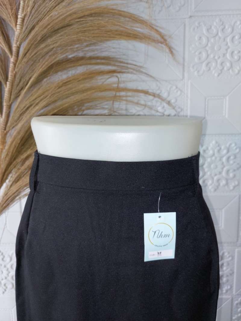 Jual Rok Panjang Span Jumbo, Rok Kerja Hitam, Rok Kerja Panjang - S ...