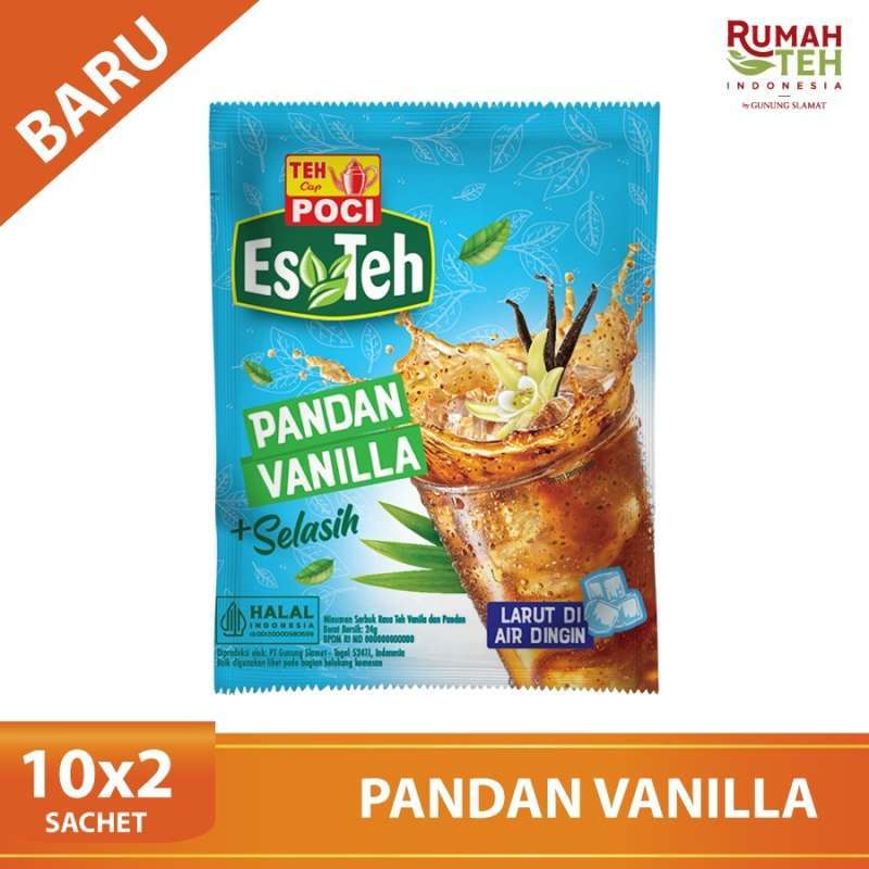 Jual Instant Powder Es Teh Poci Teh Pandan Vanilla Selasih 10 Pcs X 2 ...