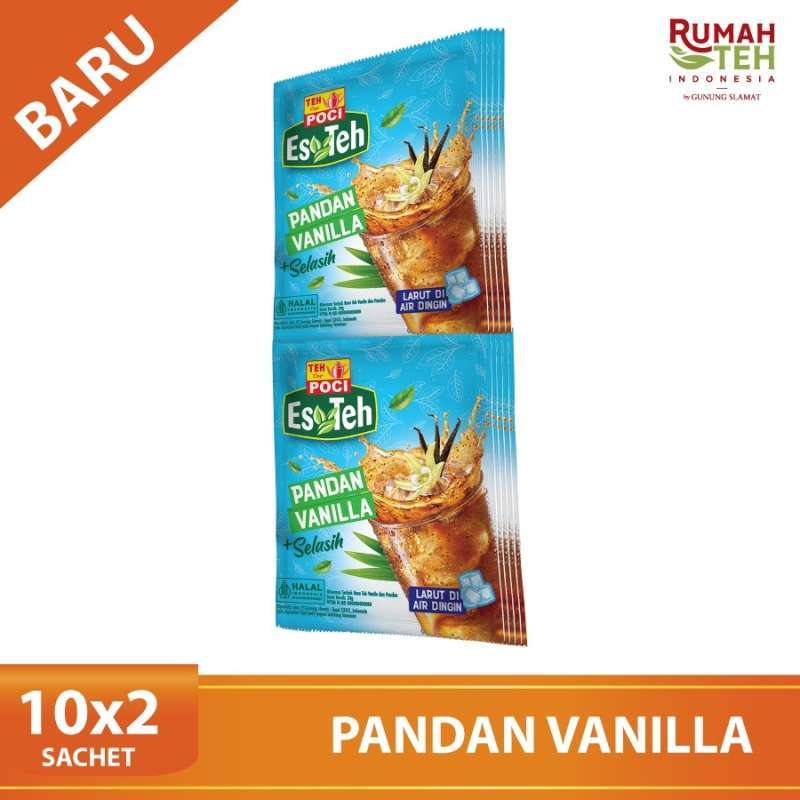 Jual Instant Powder Es Teh Poci Teh Pandan Vanilla Selasih 10 Pcs X 2 ...