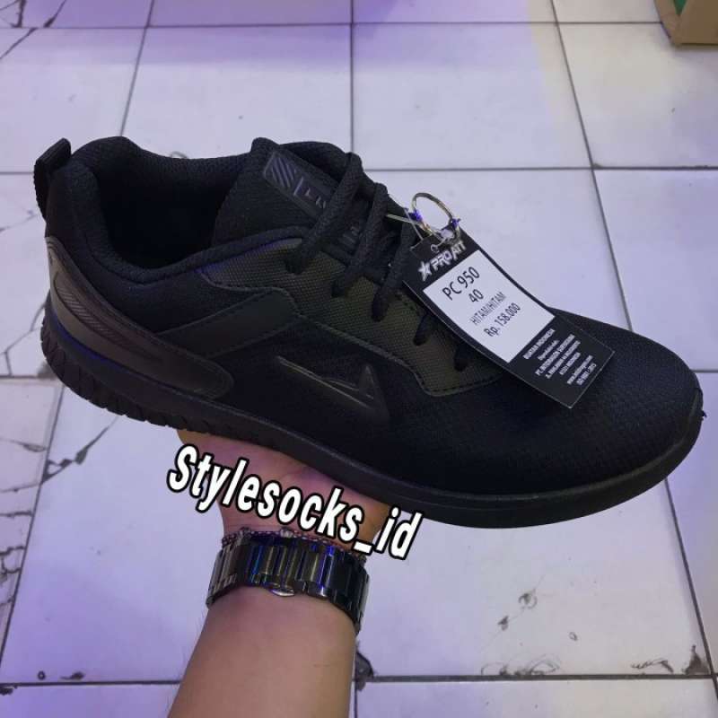 Promo Sepatu Full Black / Sepatu Sekolah Hitam / Sepatu Pro Att O.r.ig.in.al- Pc 870, 44 Diskon ...