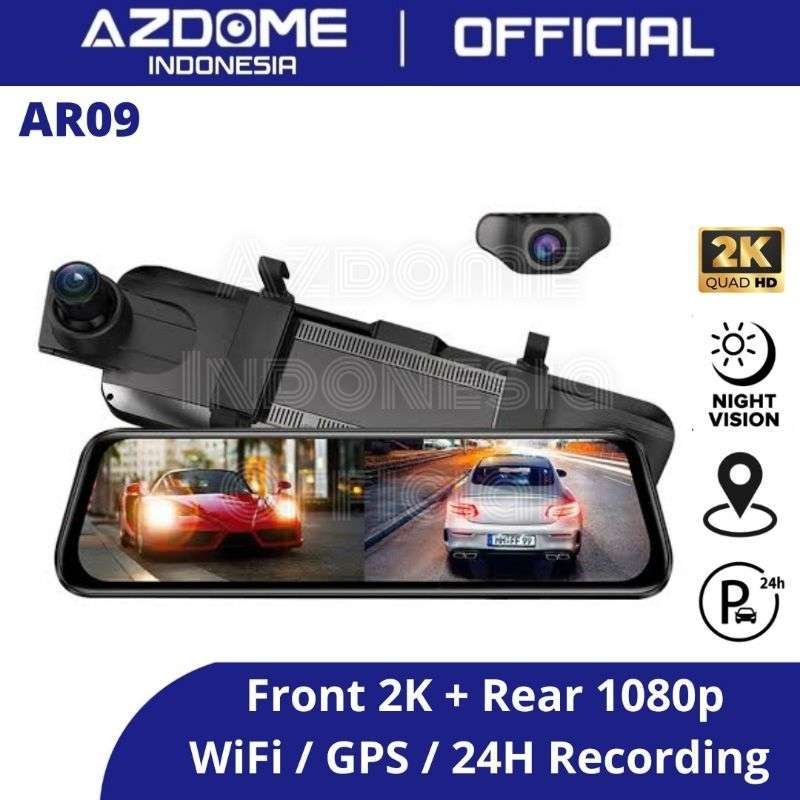 Jual Azdome Ar09 2k Dual Camera Kamera Mundur Mobil Dashcam Dash Cam ...