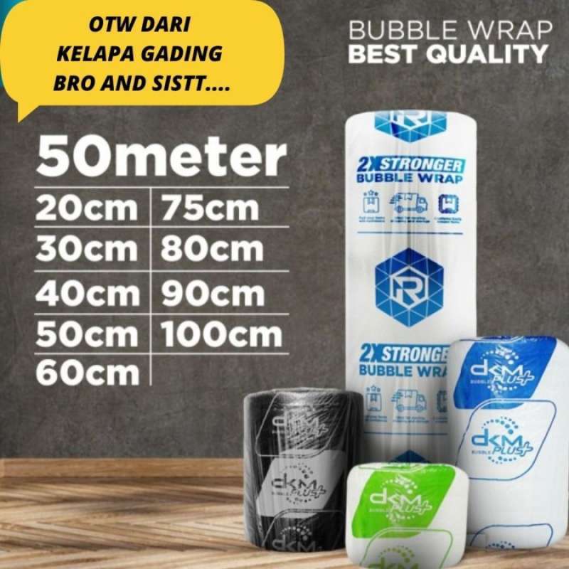 Promo Bubble Wrap Hitam Buble Wrap Bening Dkm Plus Potongan Diskon 23% ...