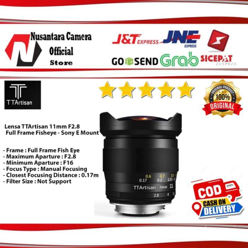 Promo Lensa Ttartisan 11mm F2.8 Full Frame Fisheye - E Mount Diskon 23% Di Seller Mettaria Store ...