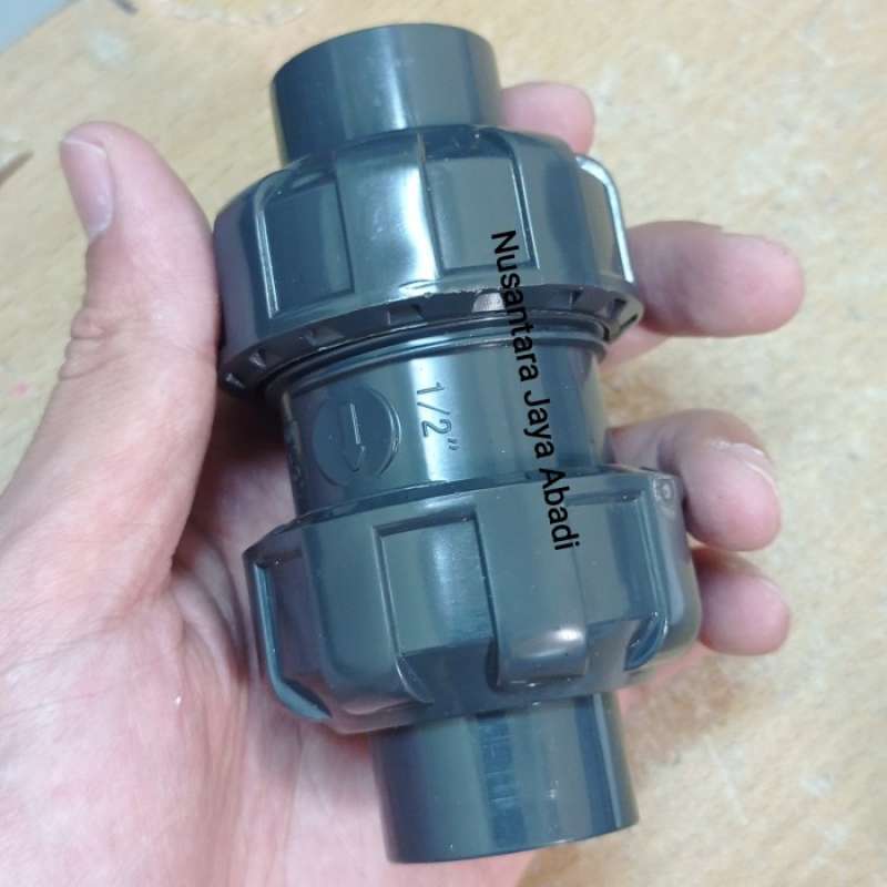 Promo Ball Check Valve Pvc 1/2 Inchi Double Union Diskon 23% Di Seller ...