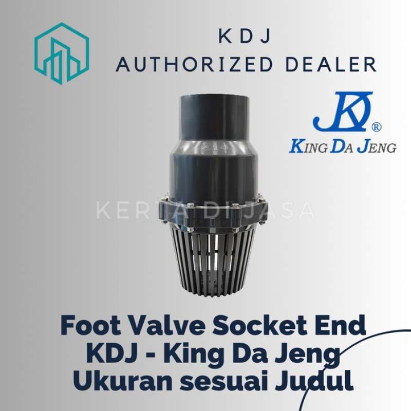 Promo Foot Valve Pvc Merk Kdj Ukuran 3 Socket End / Polos Diskon 23% Di ...