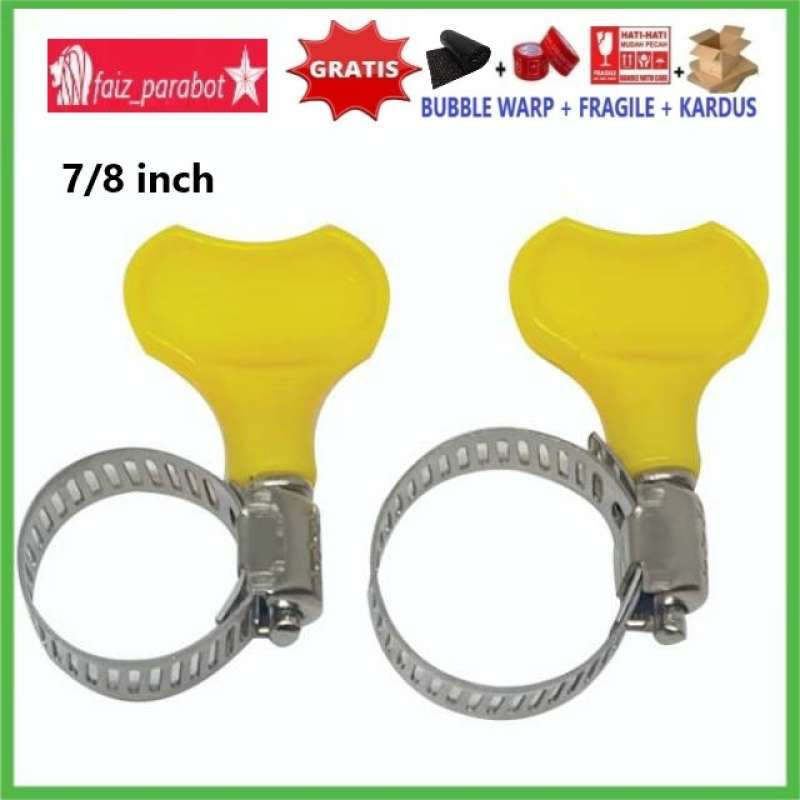 Jual Klem Selang Gas Lpg Air Penguat Kuping Hose Clamp Putar Ring Clam ...