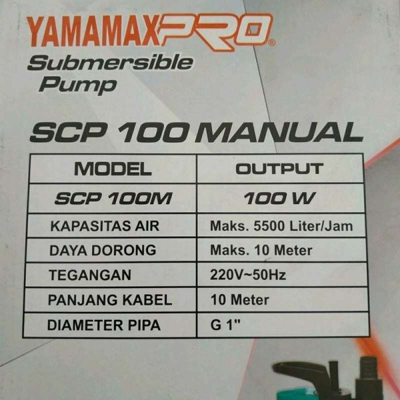 Promo Pompa Celup Yama Manual Scp 100 M Pompa Sumur Kolam Air Bersih Diskon 23% Di Seller Specta ...