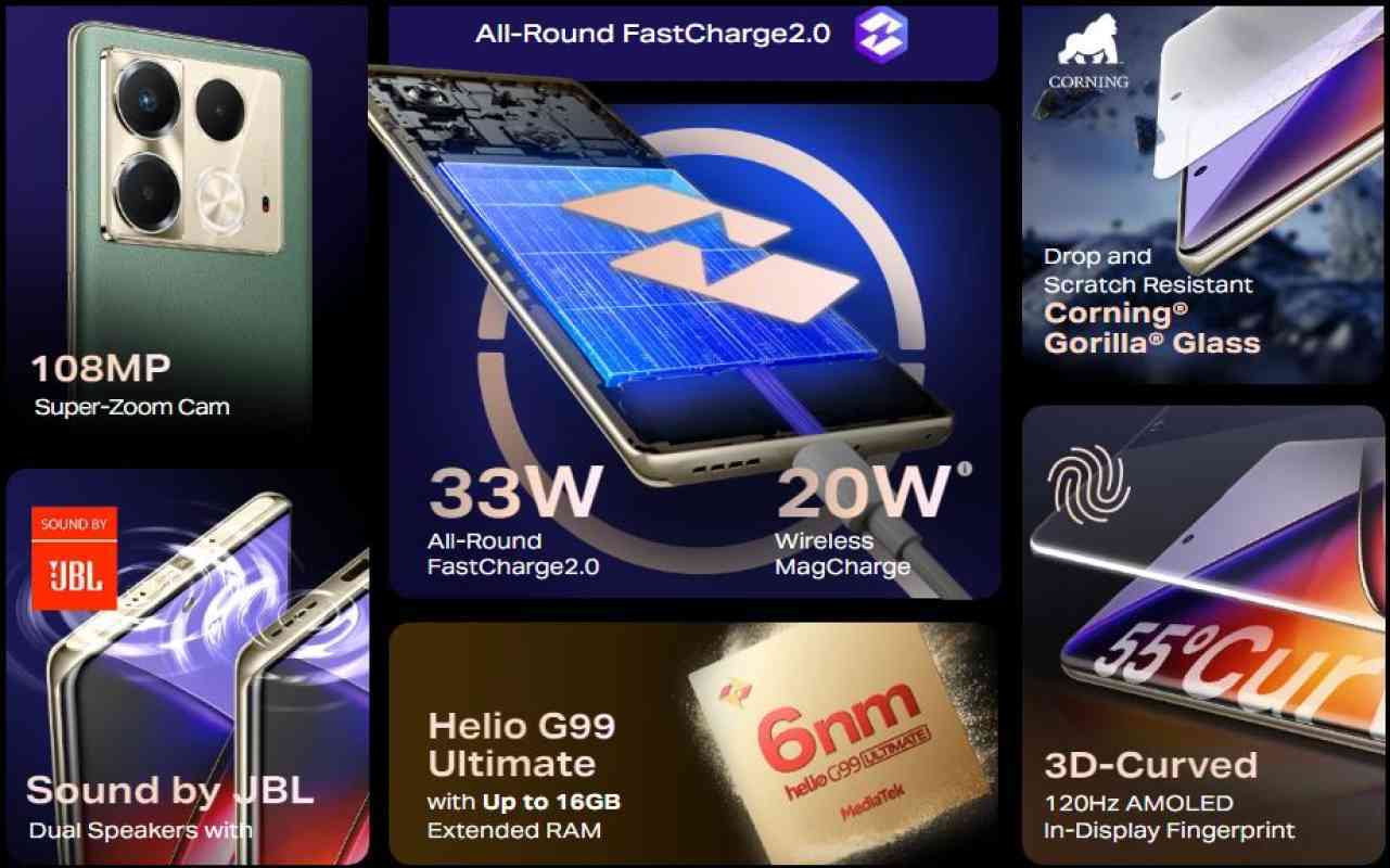Promo Infinix Note 40s 8/256gb 3d-curved 120hz Amoled Display | Corning ...