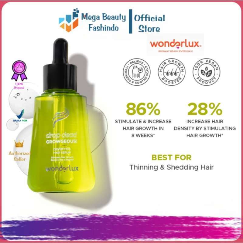 Jual Wonderlux Drop Dead Growgeous! Densifying Hair Serum Hair Growth ...