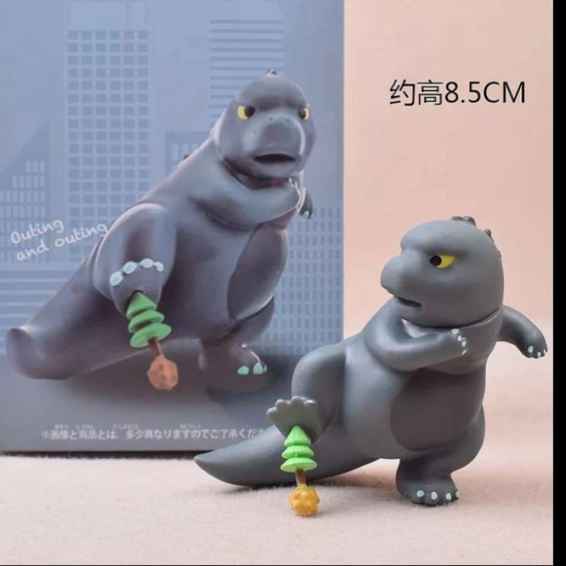 Promo Monster Kaiju Godzilla King Ghidorah Mini Series Chibi Figure ...
