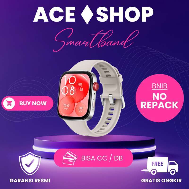 Jual Huawei Watch Fit 3 Smartwatch | Ultra-slim Bezel-free Design | 1. ...