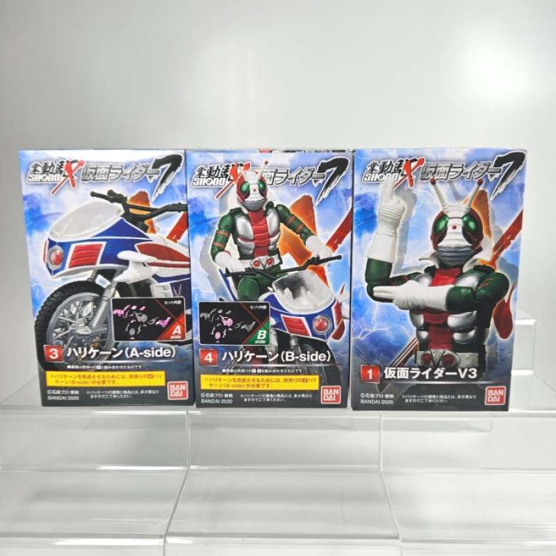 Promo Shodo X Kamen Rider Showa V3 Hurricane Bike Bandai - V3 New Misb - V3 New+bike New Diskon ...