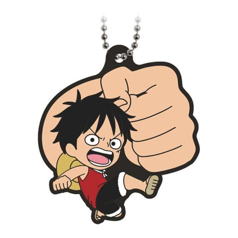 Promo One Piece Rubber Luffy Gear 5 Bandai Strap Keychain Gantungan ...