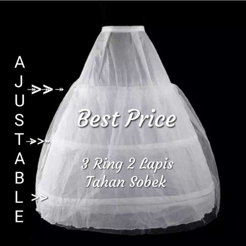 Jual A878 Gaun Petticoat Pengantin Wedding Rok Petikot Pengembang 3 R ...