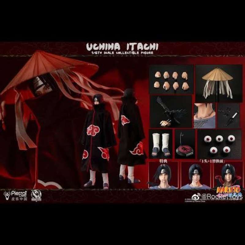 Promo Rocket Toys Itachi Uchiha Misb Baru Naruto 1/6 Scale Diskon 10% ...