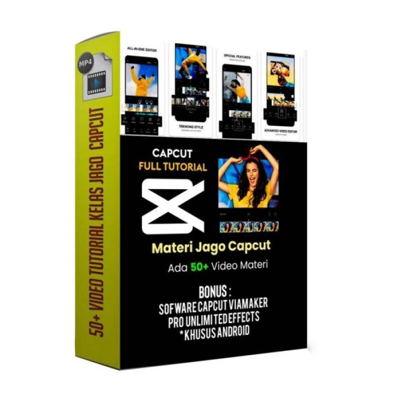 Promo 50+ Video Tutal Kelas Jago Capcut Bonus Software Android Capcut Diskon 23% Di Seller ...