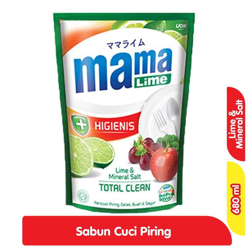 Jual Mama Lime Sabun Cuci Piring Higienis Lime Refill 680 Ml Di Seller ...