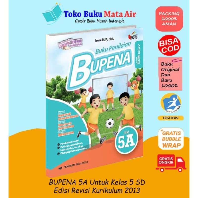 Promo Bupena ( Buku Penilaian ) 5a Untuk Sd/mi Kelas V ( K13n ) Diskon 23% Di Seller Malini ...