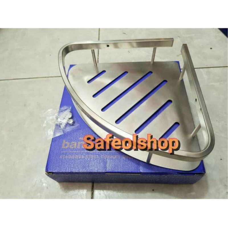 Promo Rak Sabun Sudut Steel Sus Dof/ Tempat Sabun Bano Stainless Diskon ...