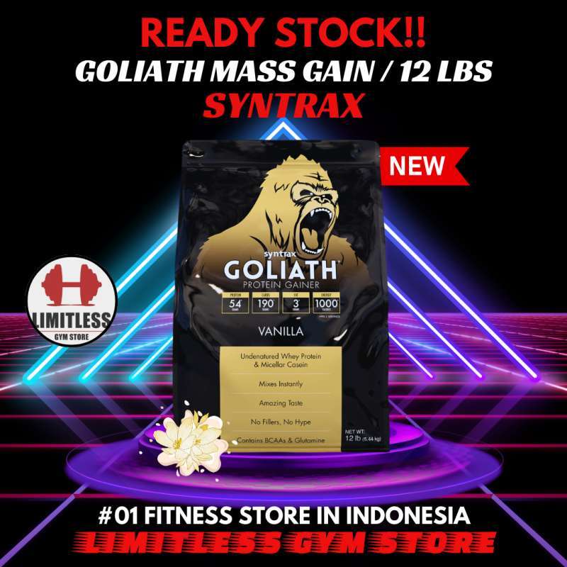 Jual Syntrax Goliath Protein Mass Gainer 12 Lbs - Strawberry Di Seller ...