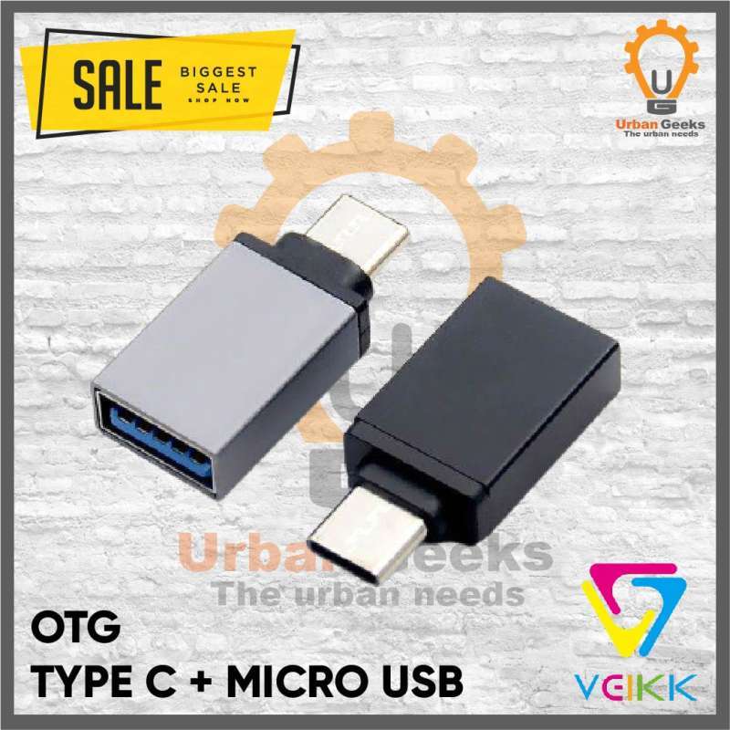 Jual Original Otg Veikk 1 Set Adapter ( Micro Usb + Type C ) Android Di Seller Urbangeeks ...