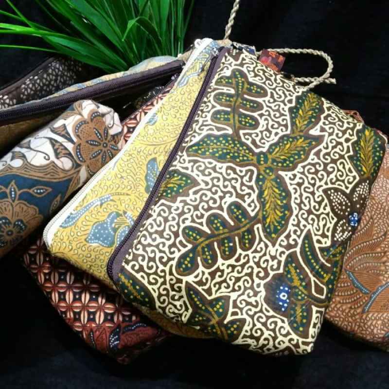 Jual Pouch Dompet Lawasan Katun Simple Batik Oleh-oleh Khas Indonesia ...