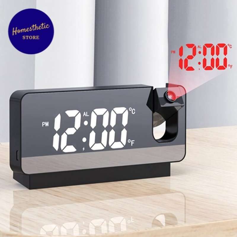 Jual Jam Meja Alarm Digital Led Screen Display Modern Clock Denga ...