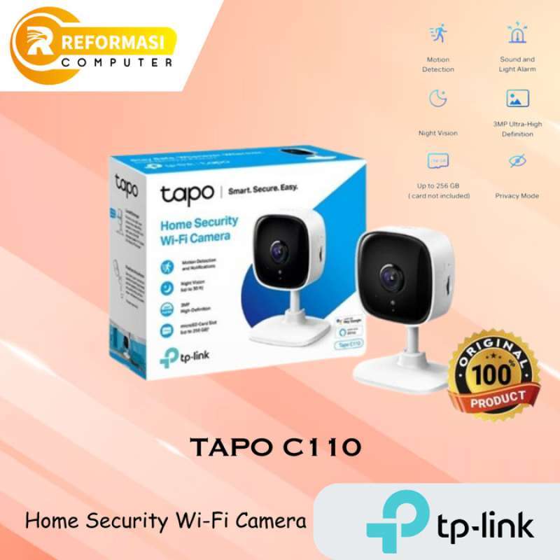Promo Tp-link Tapo C110 Home Security Wi-fi Camera Ip Camera Diskon 23% ...