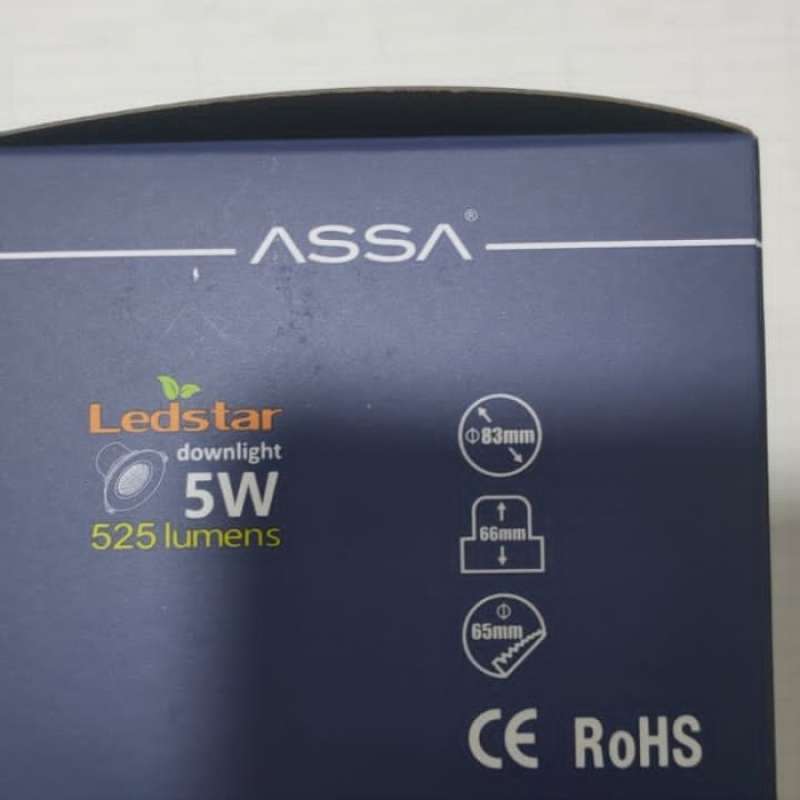 Promo Downlight Led Assa 5w Putih/natural/kuning 220v Inbow/spotlight ...