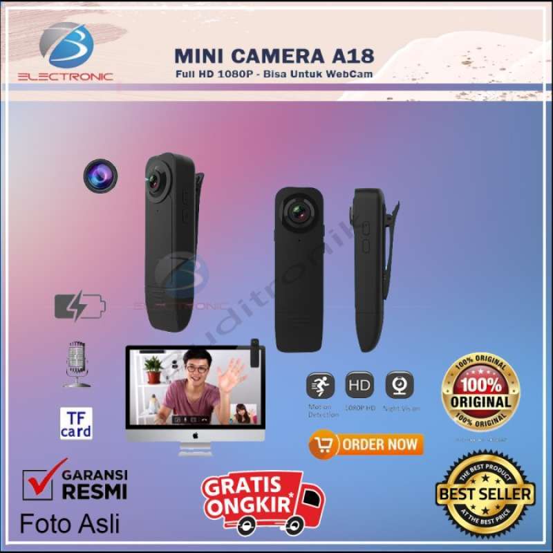 Promo Spy Camera Clip A18 Hd 1080p With Night Vision - Bisa Untuk ...