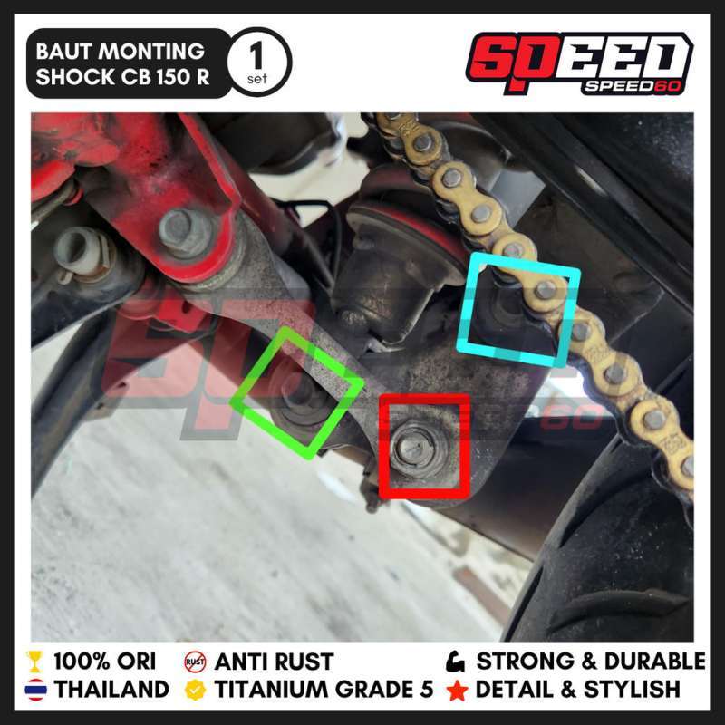 Jual Baut Monting Shock Honda Cb 150 R Baut Titanium Grade 5 Probolt ...