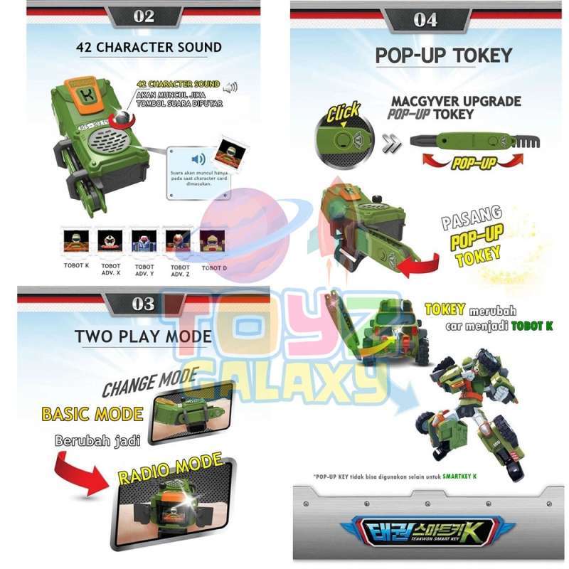 Promo [limited] Young Toys Tobot Smartkey K Mainan Anak [original ...