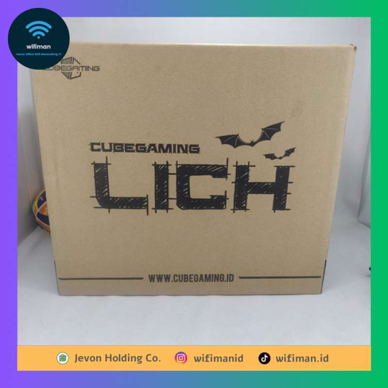 Promo Cube Gaming Lich White +3 Rgb Fan- Pc Case Casing Mid Tower Putih ...