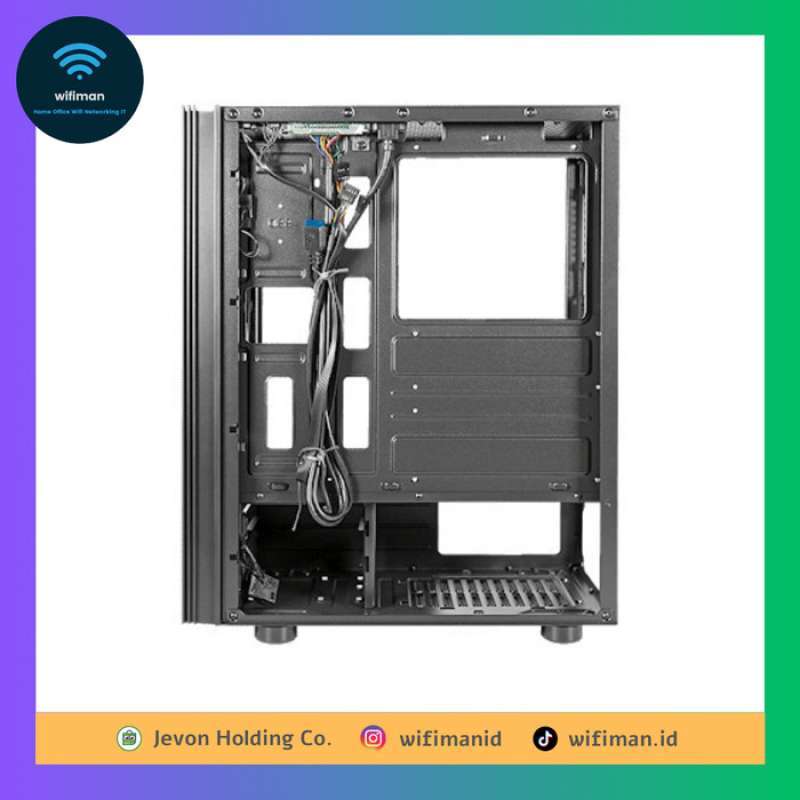 Promo Cube Gaming Lich White +3 Rgb Fan- Pc Case Casing Mid Tower Putih ...