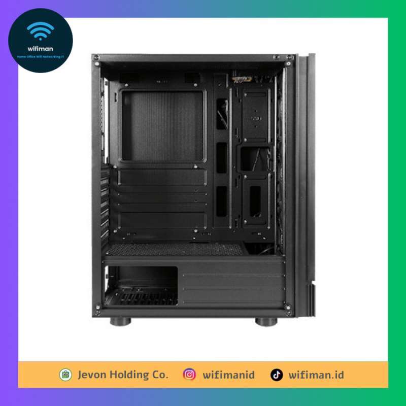 Promo Cube Gaming Lich White +3 Rgb Fan- Pc Case Casing Mid Tower Putih ...