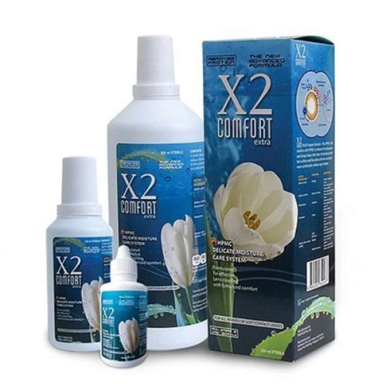 Jual Air Softlens Cairan Softlens X2 Comfort 60 Ml 120 Ml 500 Ml Di ...