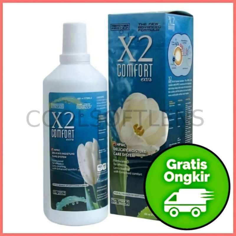 Jual Air Softlens X2 500ml / Cairan Softlens X2 500ml / X2 Comfort ...
