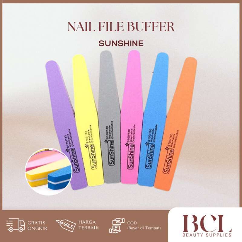 Jual Nail Art Manicure Buffer Sunshine Nail Files Kikir Kuku Sunshine ...