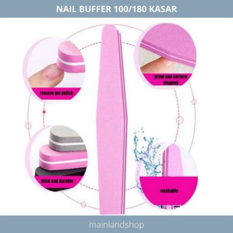 Jual Nail Buffer Sunshine 100 180 Sponge File / Amplas Kuku Pengkilap ...