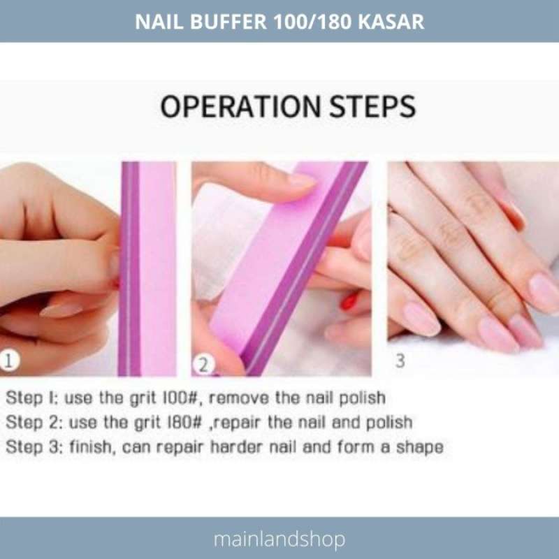 Jual Nail Buffer Sunshine 100 180 Sponge File / Amplas Kuku Pengkilap ...