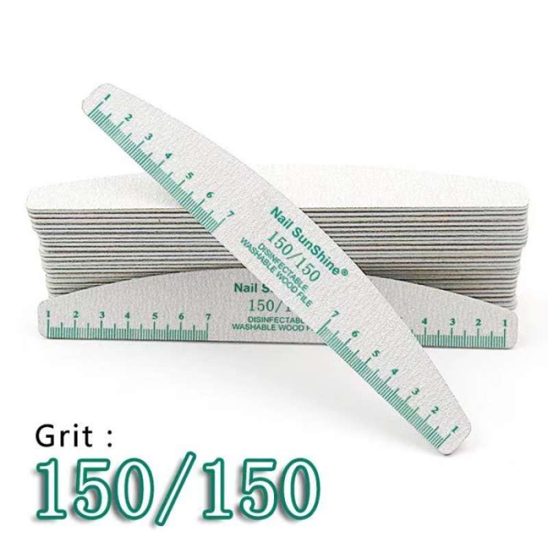 Jual Sunshine Thin Nail File / Kikir Tipis Penggaris Halfmoon / Nail ...