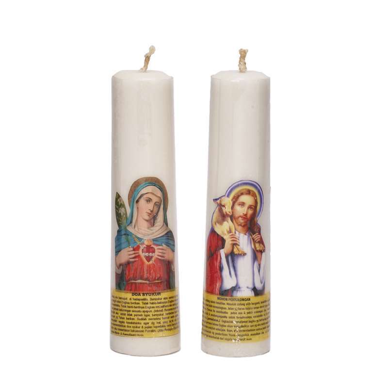 Jual Lilin Gambar Rohani Altar Kecil Isi 2 ( Uk. 20 X 5cm ) Lilin Altar ... Jual Lilin Gambar Rohani Altar Kecil Isi 2 ( Uk. 20 X 5cm ) Lilin Altar ...