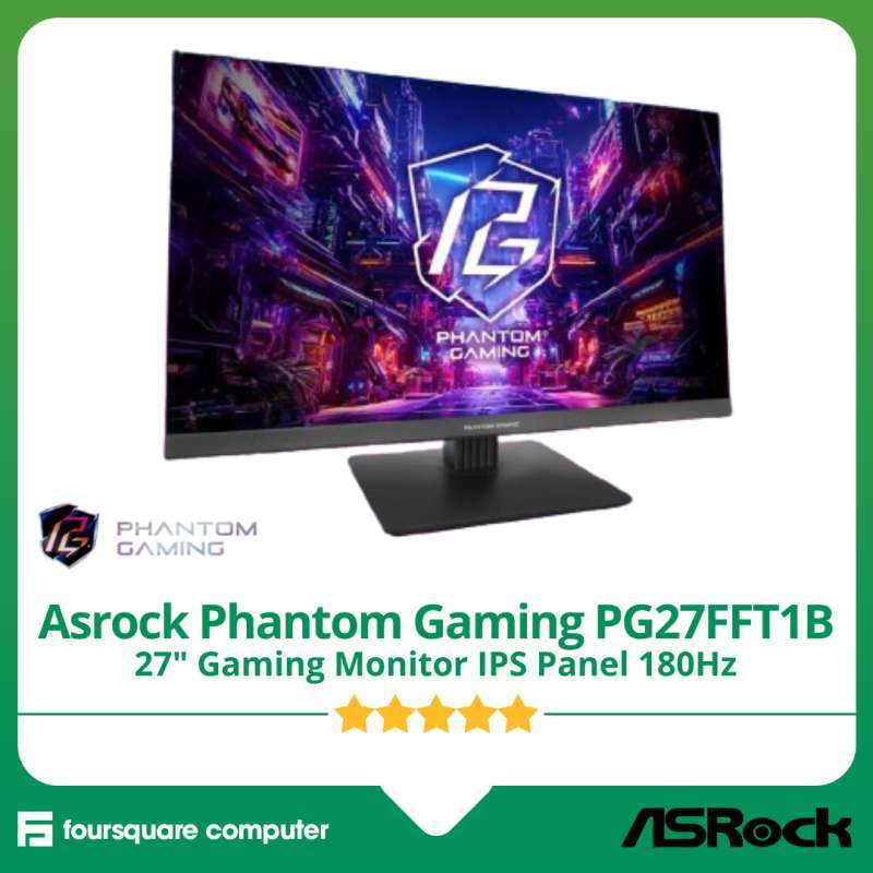 Jual Led Monitor Asrock Phantom Gaming Monitor Pg27fft1b 27 Inch Ips ...