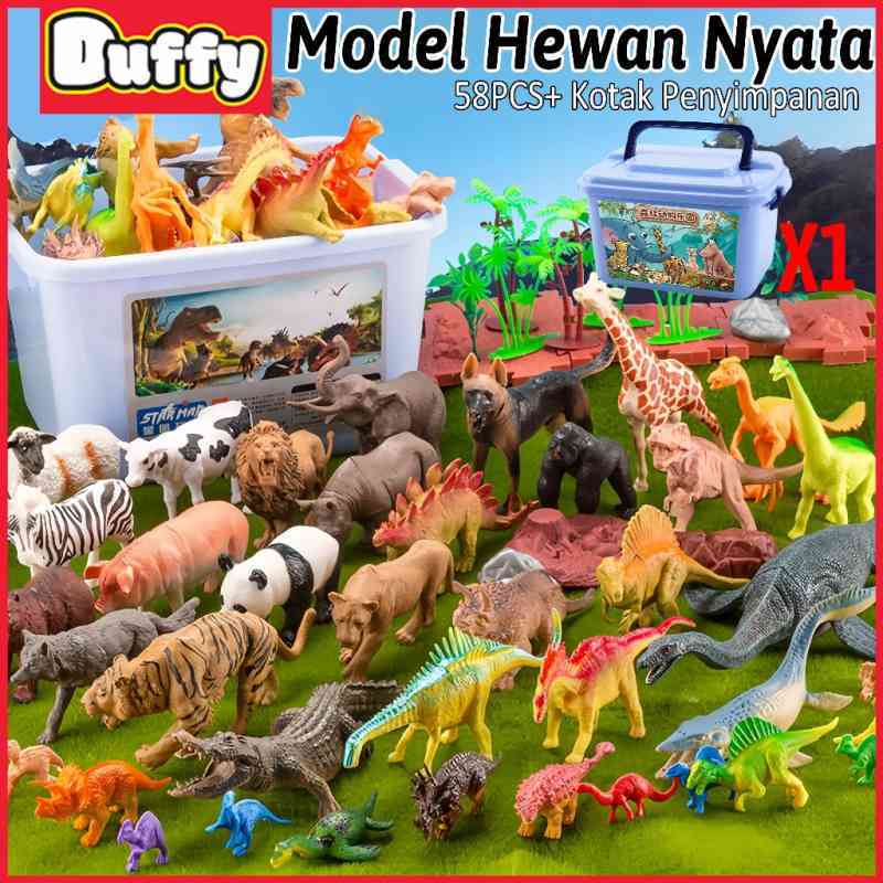 Promo Mainan Hewan Kecil Binatang Boneka Karet Animal Figure Wild ...
