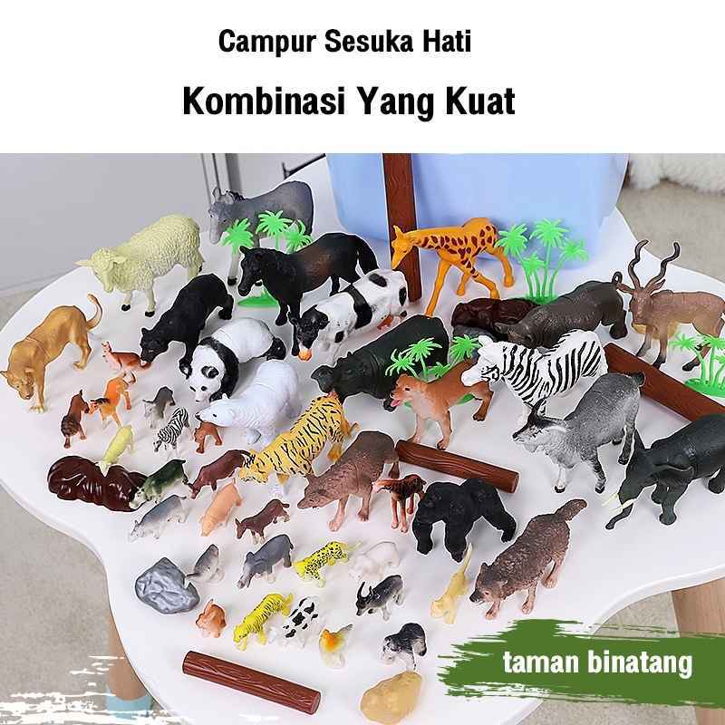 Promo Mainan Hewan Kecil Binatang Boneka Karet Animal Figure Wild ...