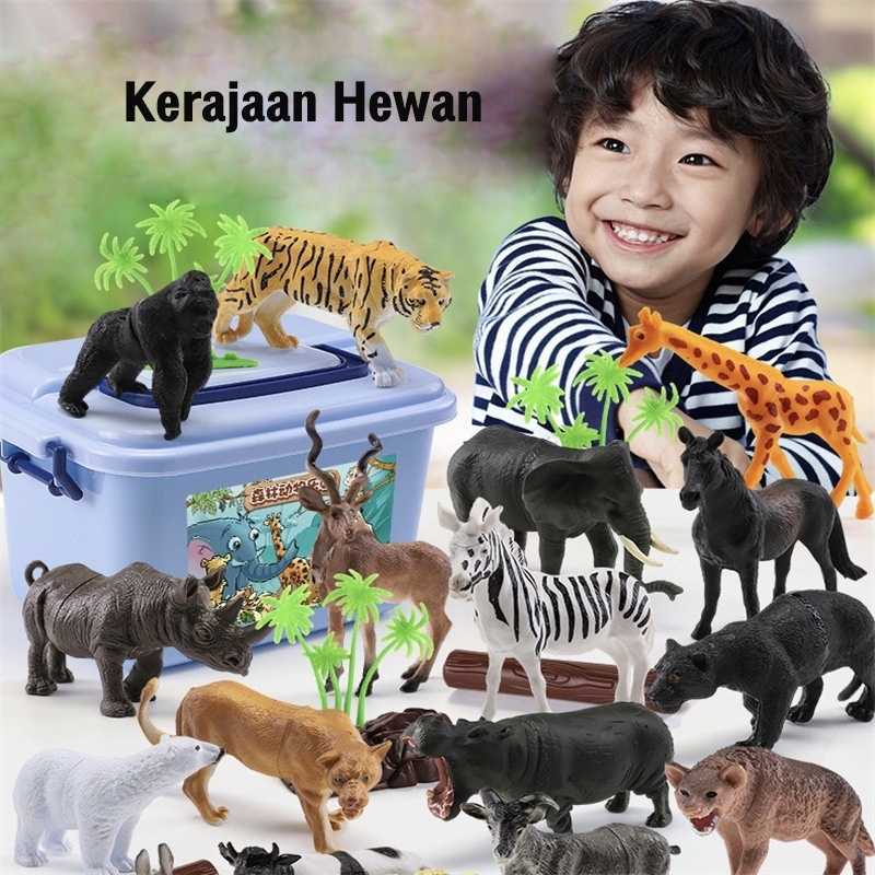 Promo Mainan Hewan Kecil Binatang Boneka Karet Animal Figure Wild ...